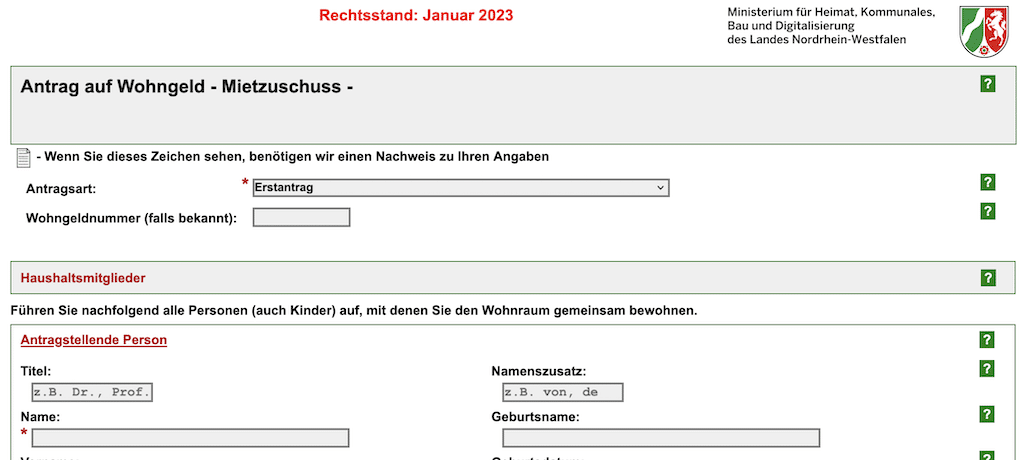 Wohnungsamt informiert zum neuen Wohngeld - Lokalbüro Düsseldorf